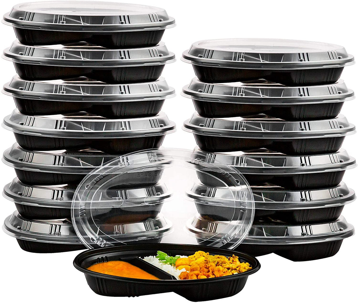 Oval Shape Meal Prep Containers – CTC Packaging